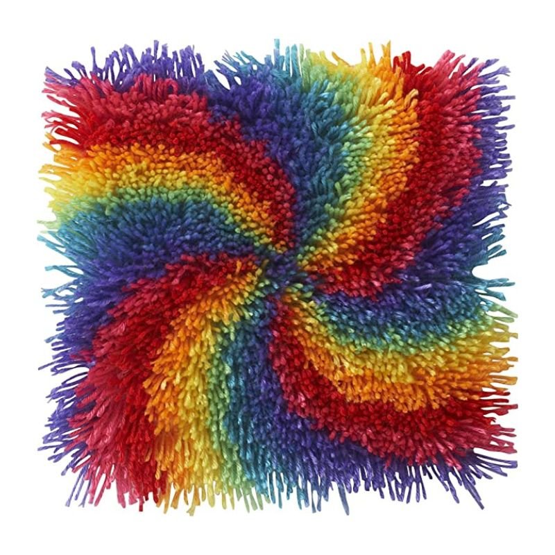 Wonderart | Latch Hook Kit | Shaggy | Pinwheel | Craft | Kids Craft