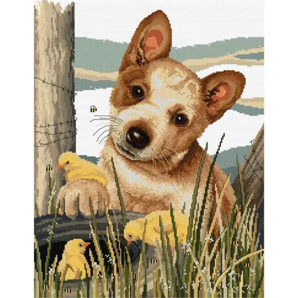 Country Threads | Fiona Jude | Cross Stitch | Little Red Cattle Dog