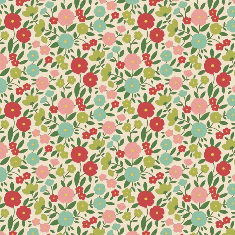 Tilda | Wallflower Collection | Janice | Green | Fabric | Patchwork